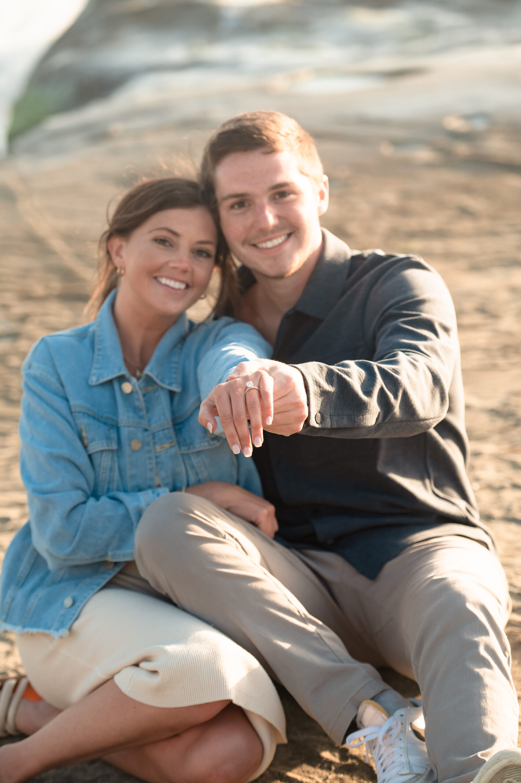 La Jolla Beach Proposal: Jill and Reece's Unforgettable Moment